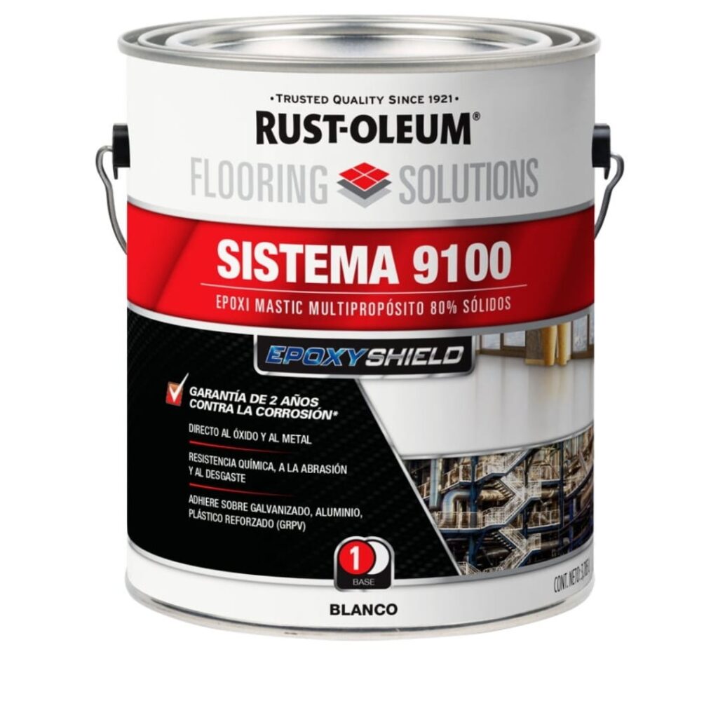 Sistema 9100 Epoxi Mastic Blanco (Base 3,785L, Activador 3,785L ...