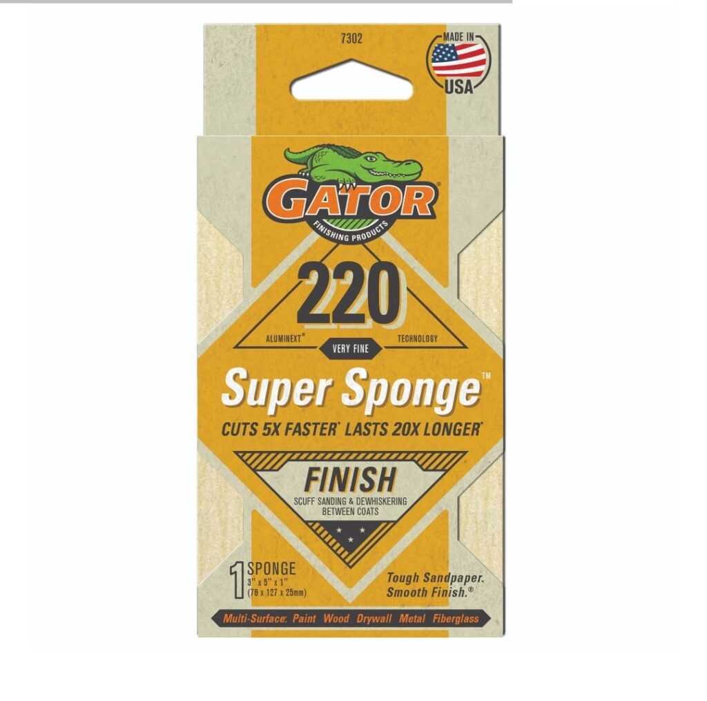 Gator Super Esponja Premium de óxido de aluminio de grano 220 - Mundoclio