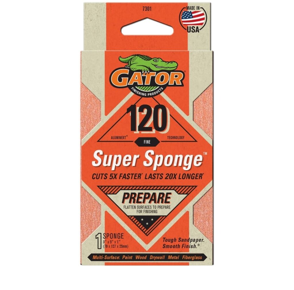 Gator Super Esponja Premium de óxido de aluminio de grano 120 - Mundoclio